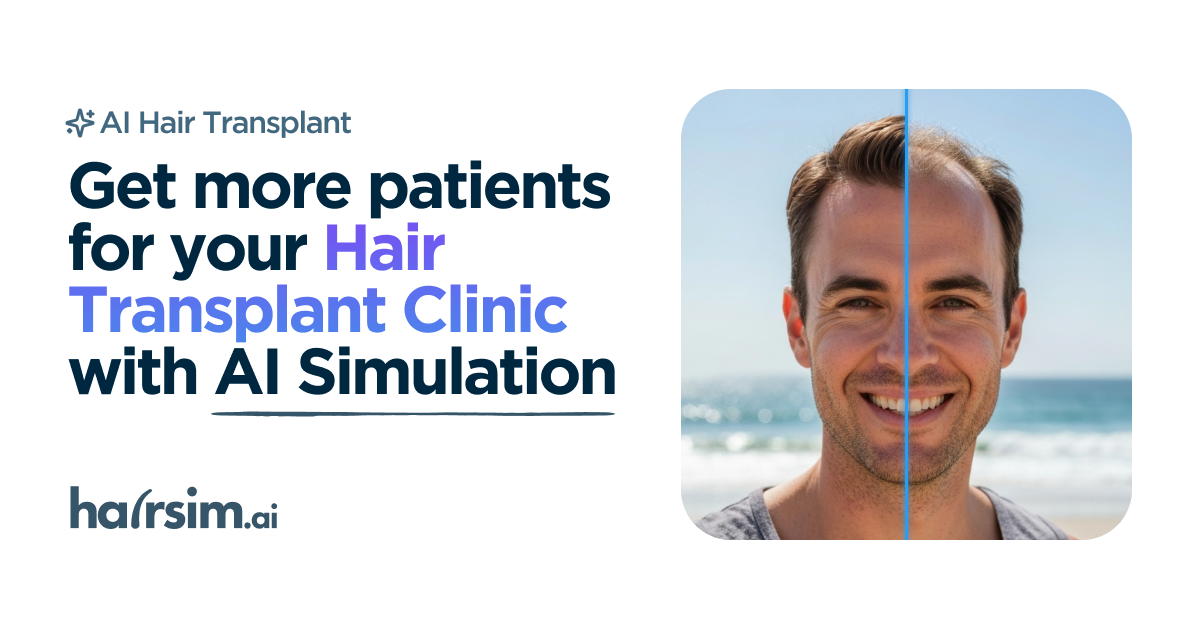 HairSim AI | Hair Transplant Simulator & Clinic Marketing Tool